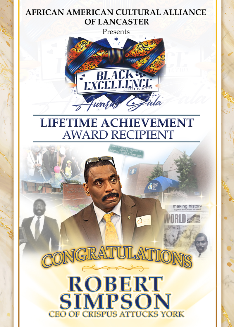 Robert Simpson Receives Lifetime Achievement Award - Crispus Attucks York
